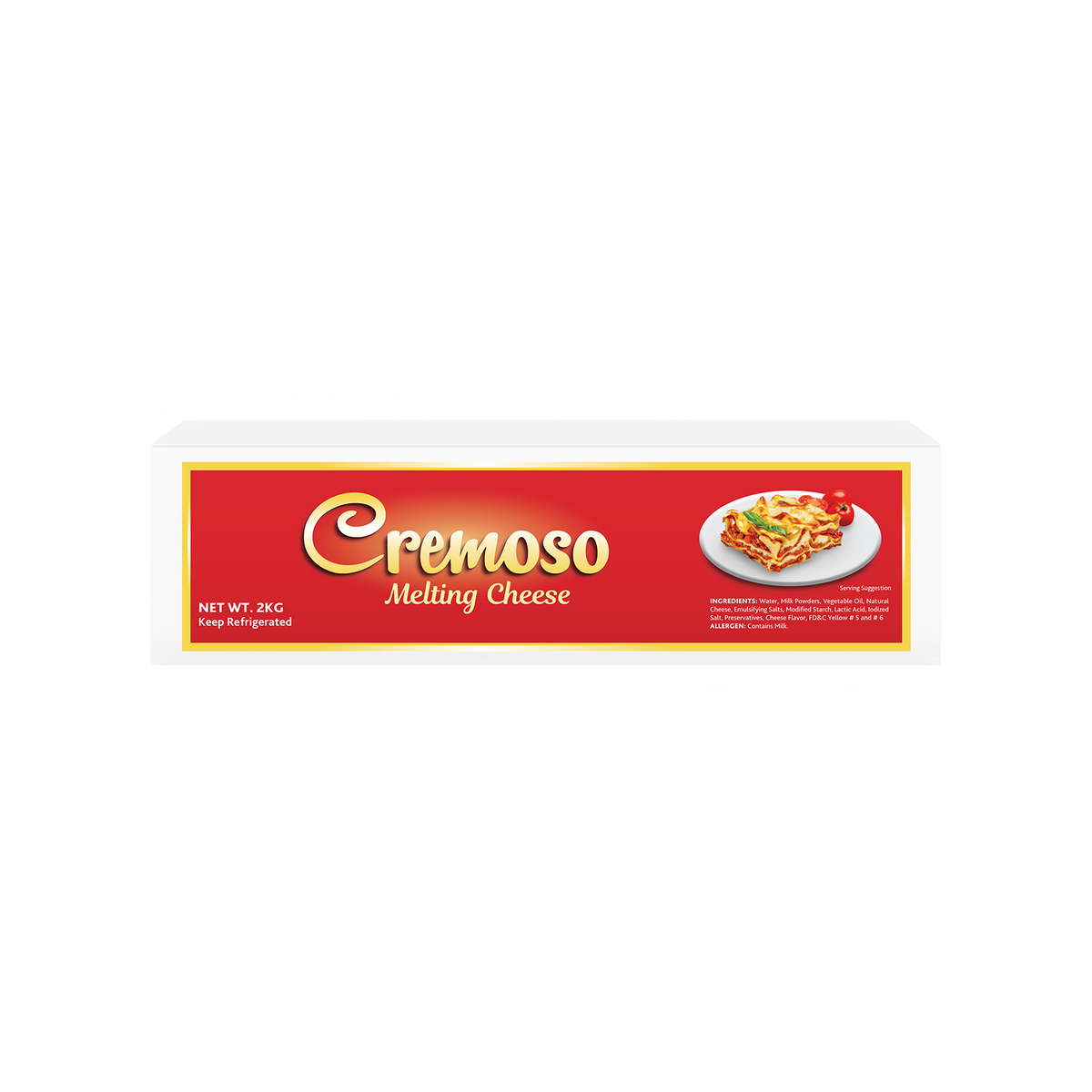 Cremoso Melting Cheese (2kg) – MerQado Food Ingredients
